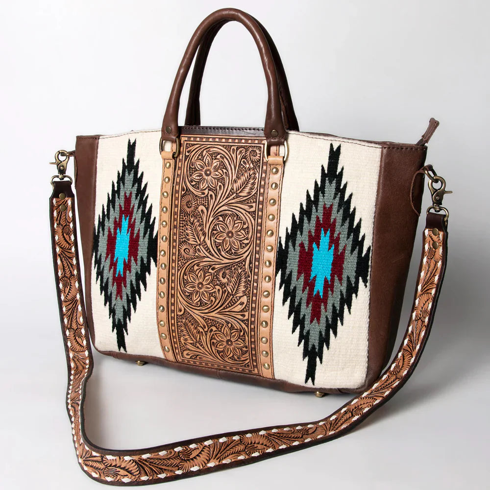 Saddle Blanket Tooled Leather Shoulder Bags – Rodeo Trends