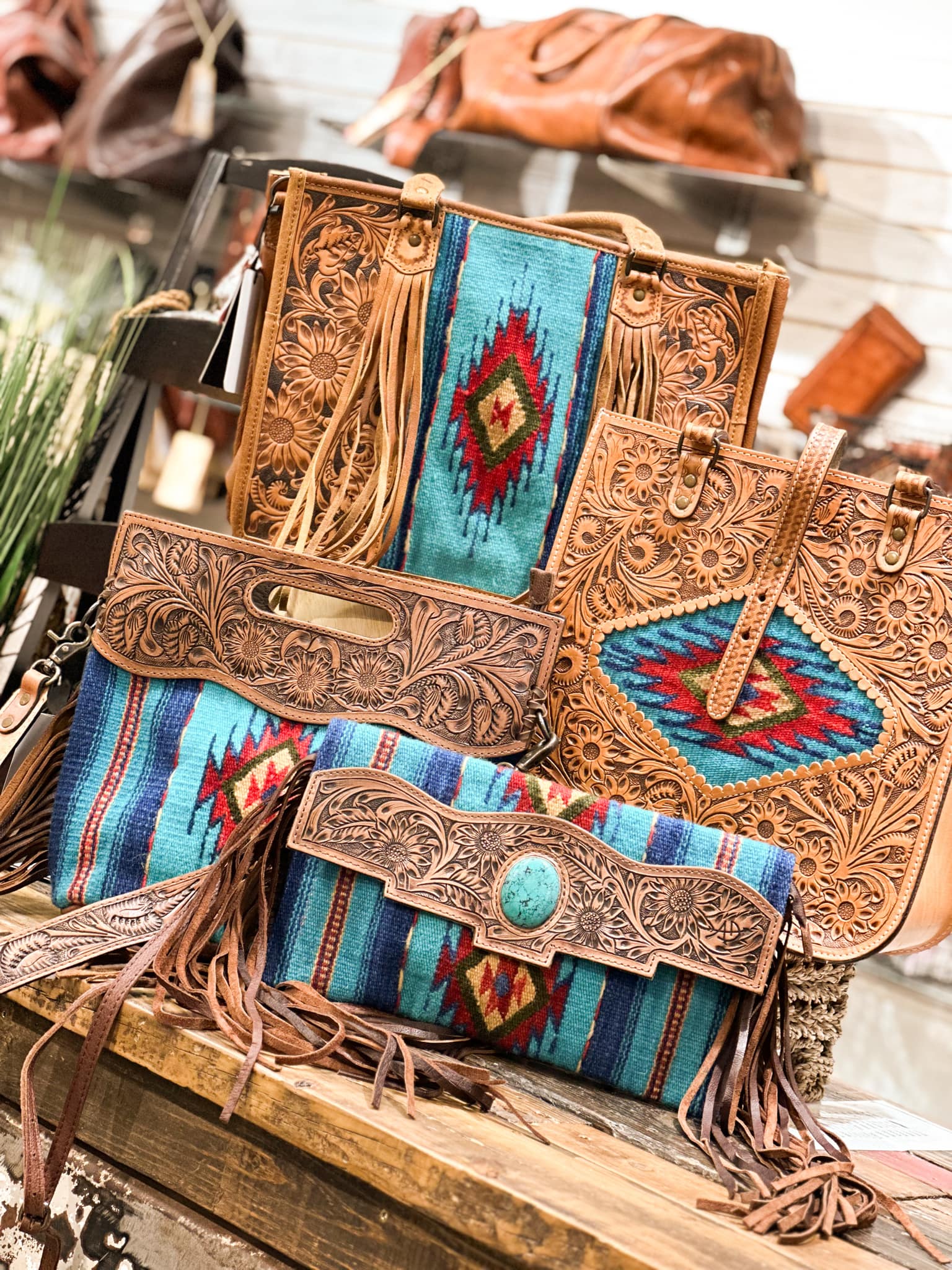 American Darling Tooled Leather Bags at Rodeo Trends